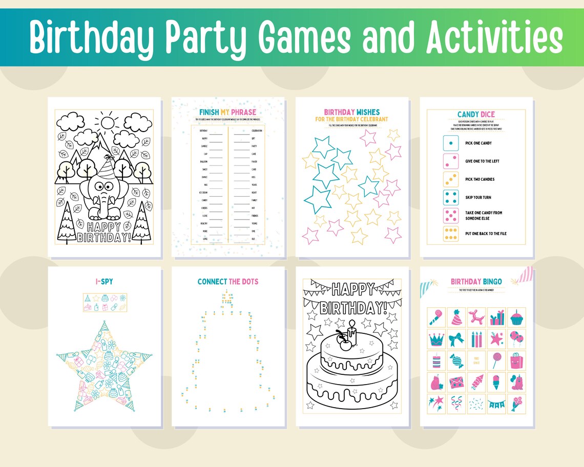 Kids Birthday Party Planner Printable Birthday Checklist Party Event to ...