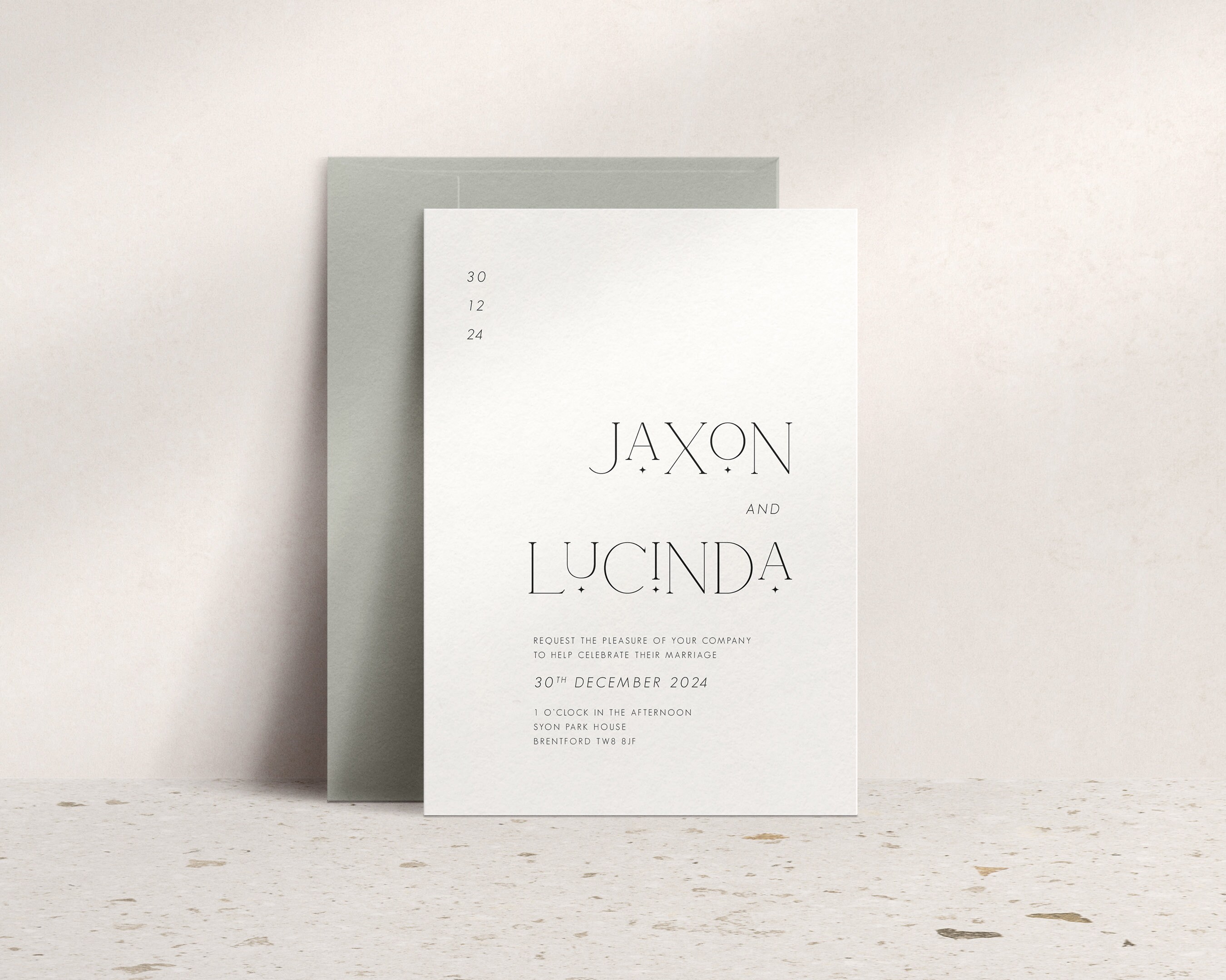 Contemporary Love Wedding Invitation Downloadable Digital Template ...