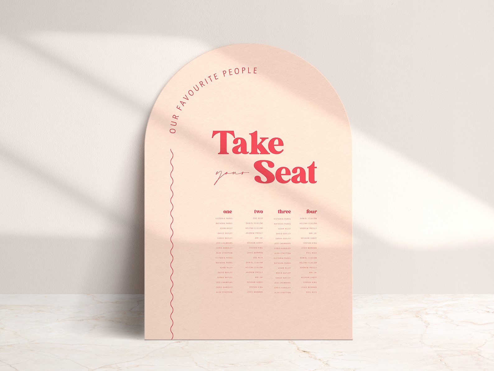 Arch Wedding Table Plan Printable Editable Digital Template Instant ...