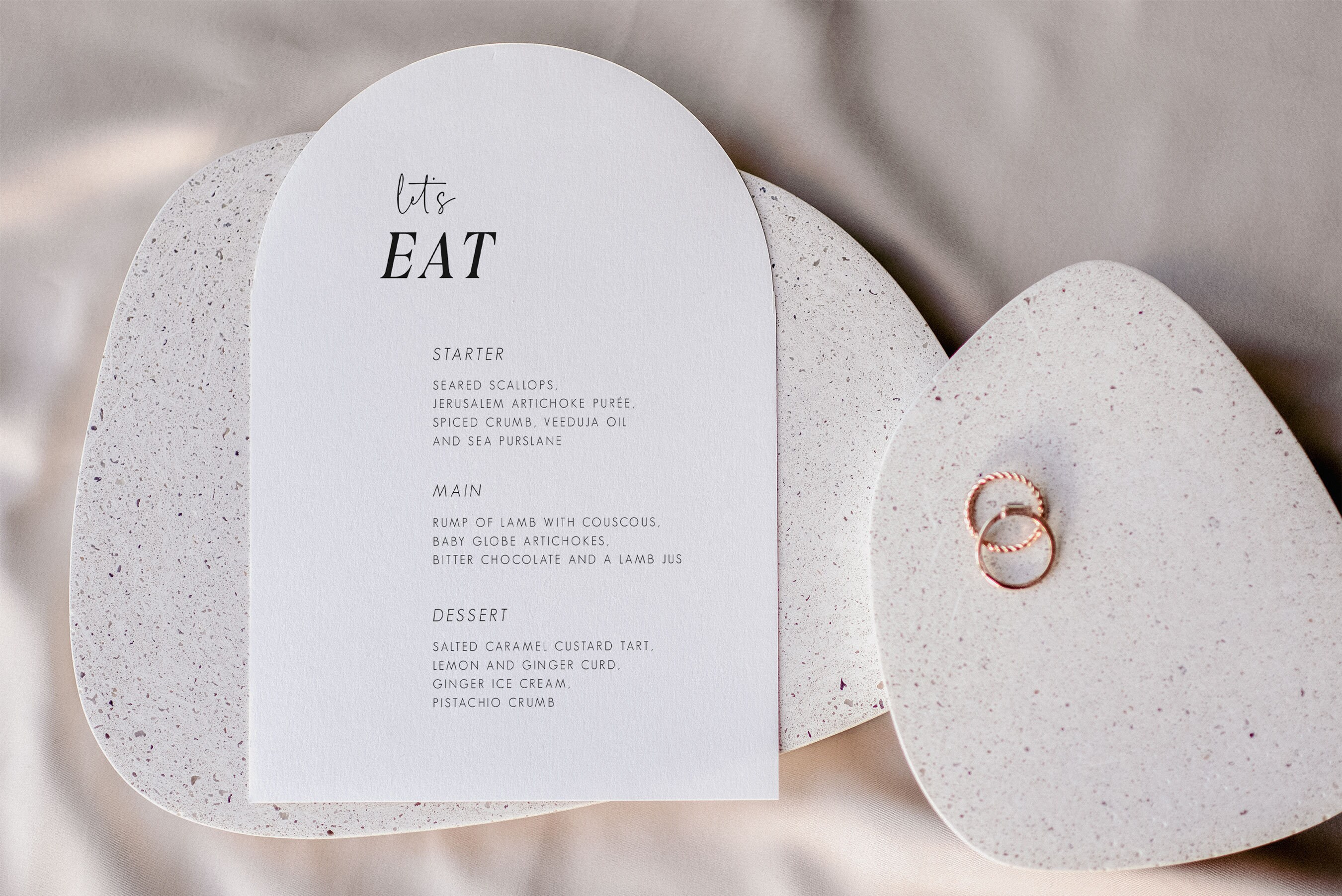 Arch Wedding Menu Instant Download Editable Corjl Digital Template UK ...