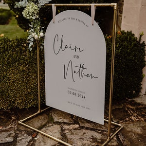 Stone Beige Wedding Welcome Sign Editable Instant Download Digital ...