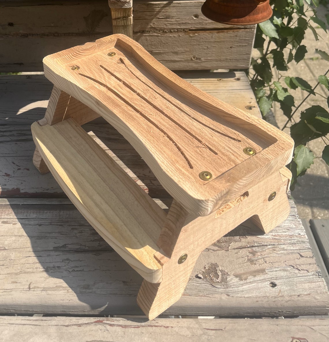 Handcrafted Cedar Picnic Table (mini) - Fully Assembled - Bird Ground ...