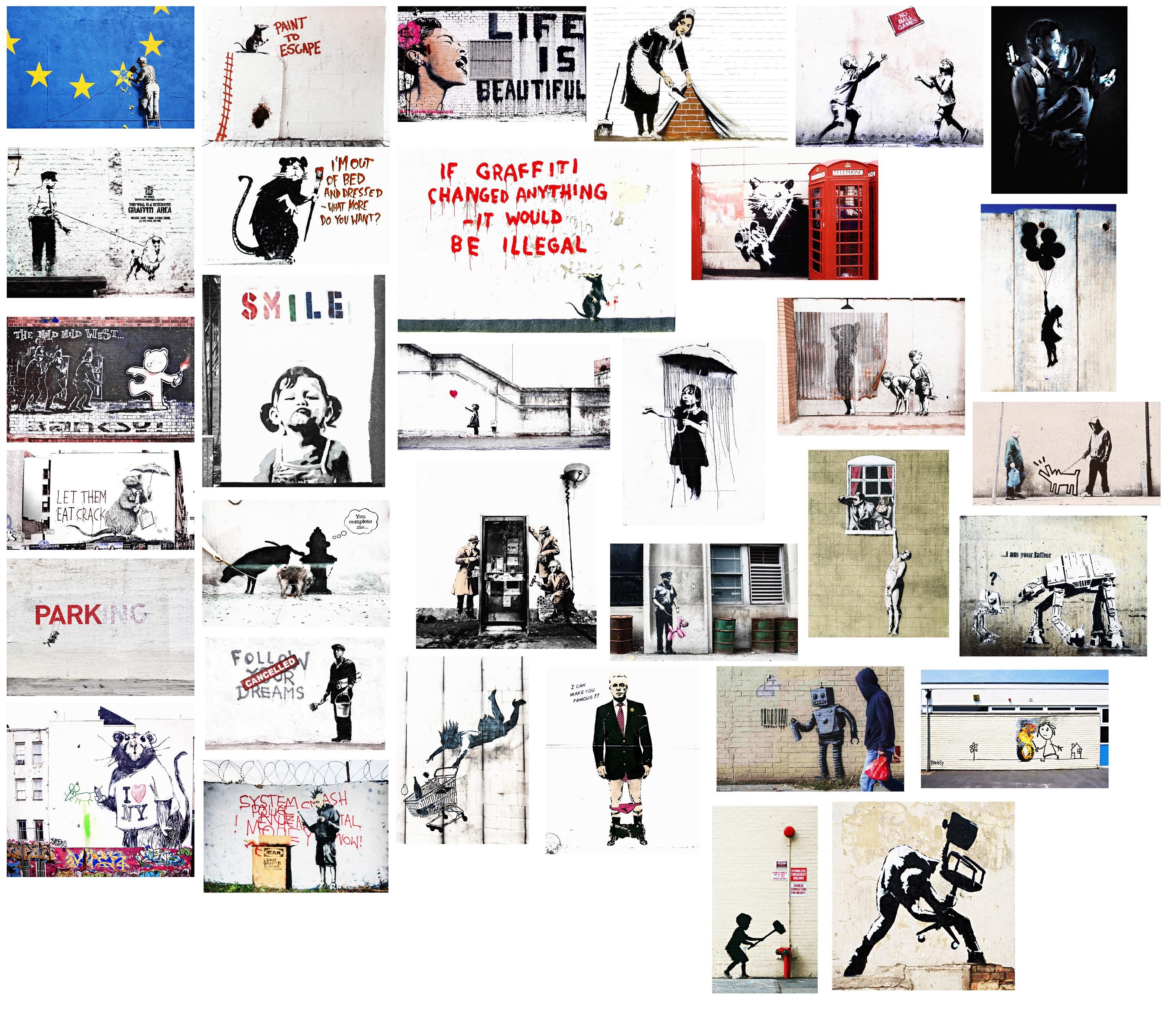 Huge Collection of Classic BANKSY Art - Digital Download | High Quality ...