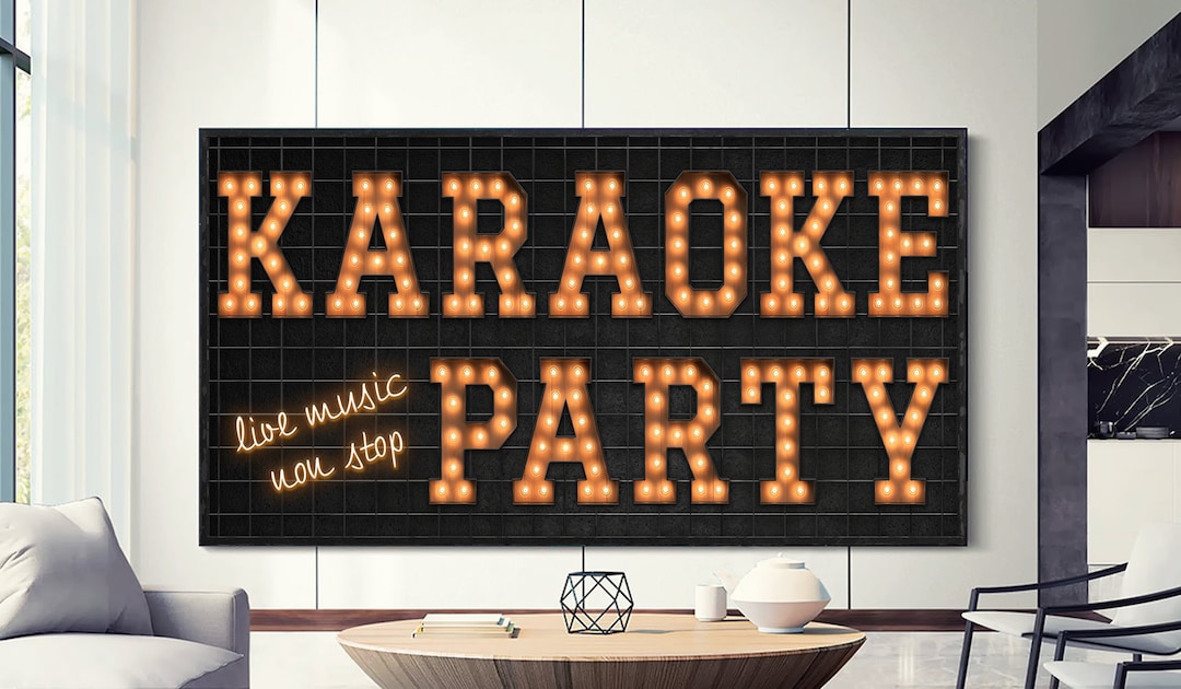 KARAOKE Tv Light Signs - Convert Any Tv Into a Light Sign - Frame Art ...