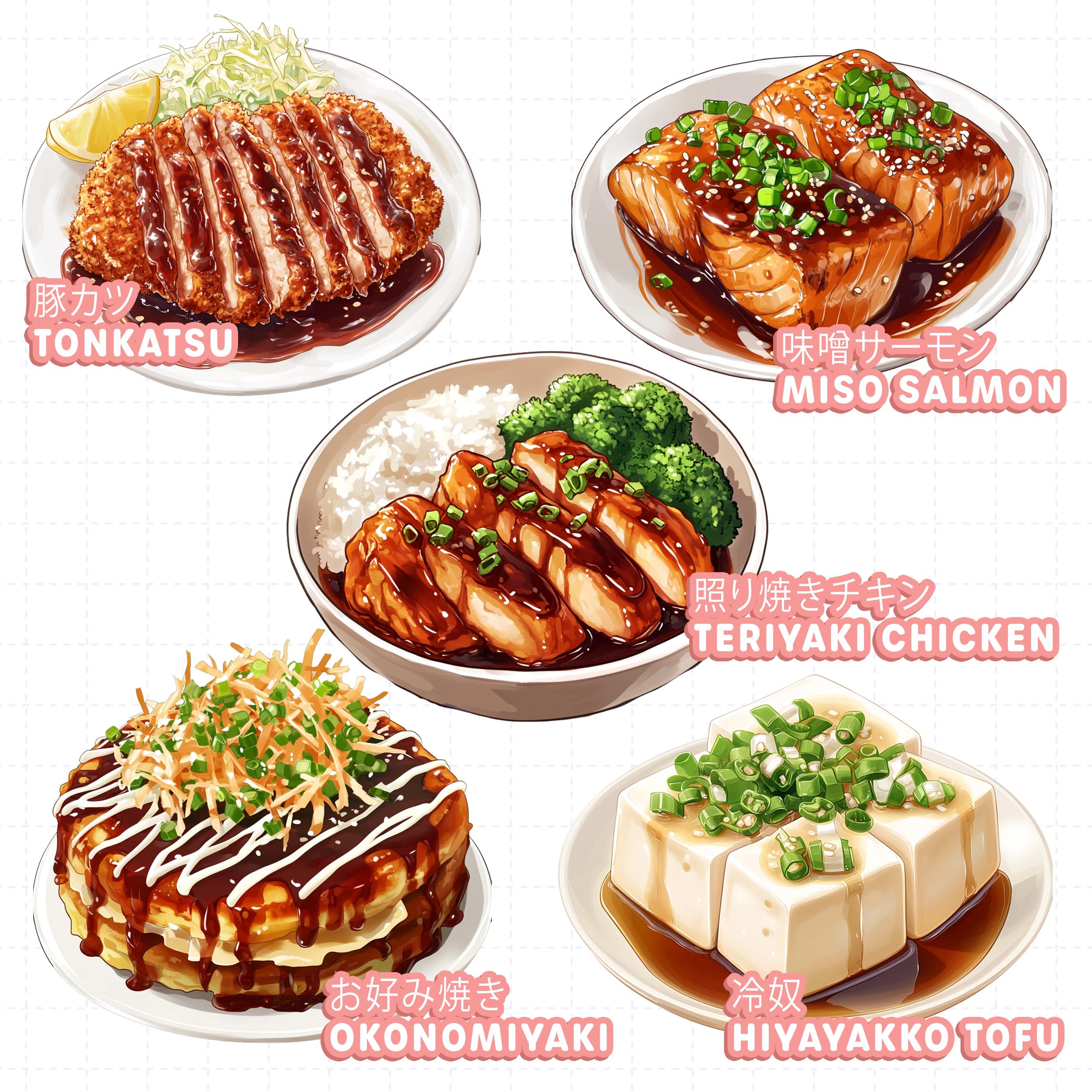 Cute Japanese Food Stickers | Kawaii Sushi, Ramen, Tempura, & More ...