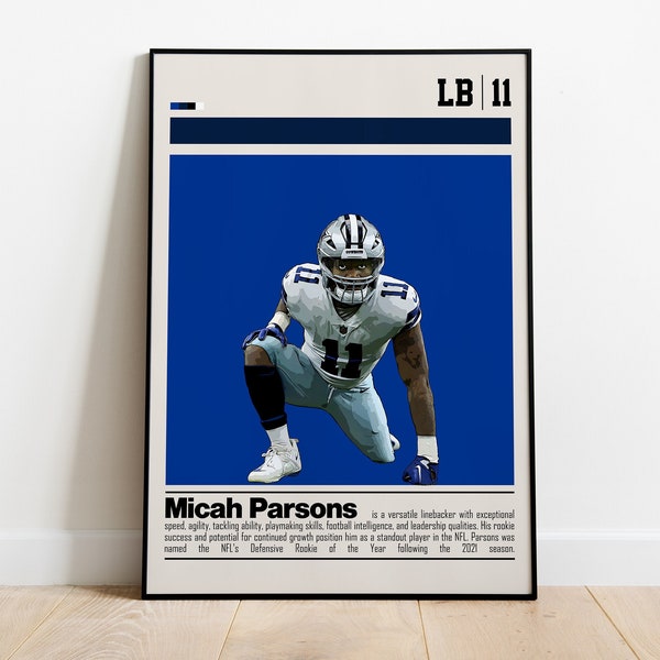 Micah Parsons Poster - Etsy