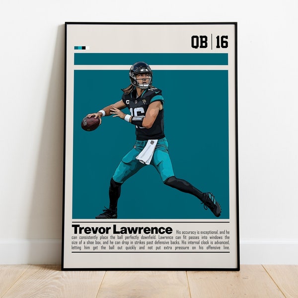 Trevor Lawrence Wall Art - Etsy