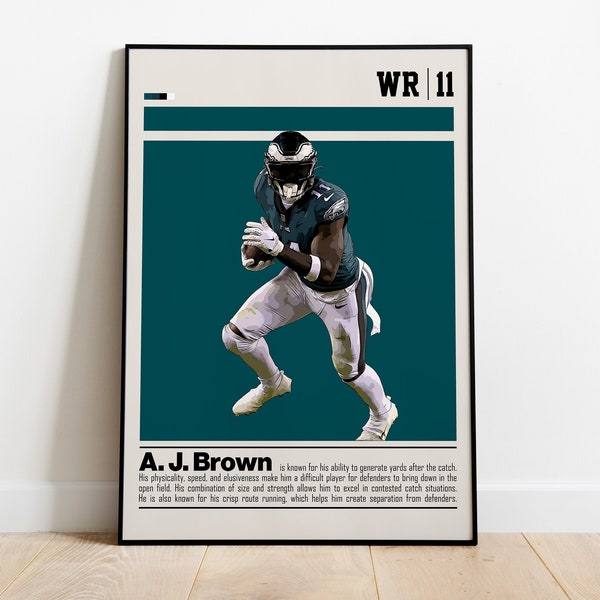Aj Brown Poster - Etsy