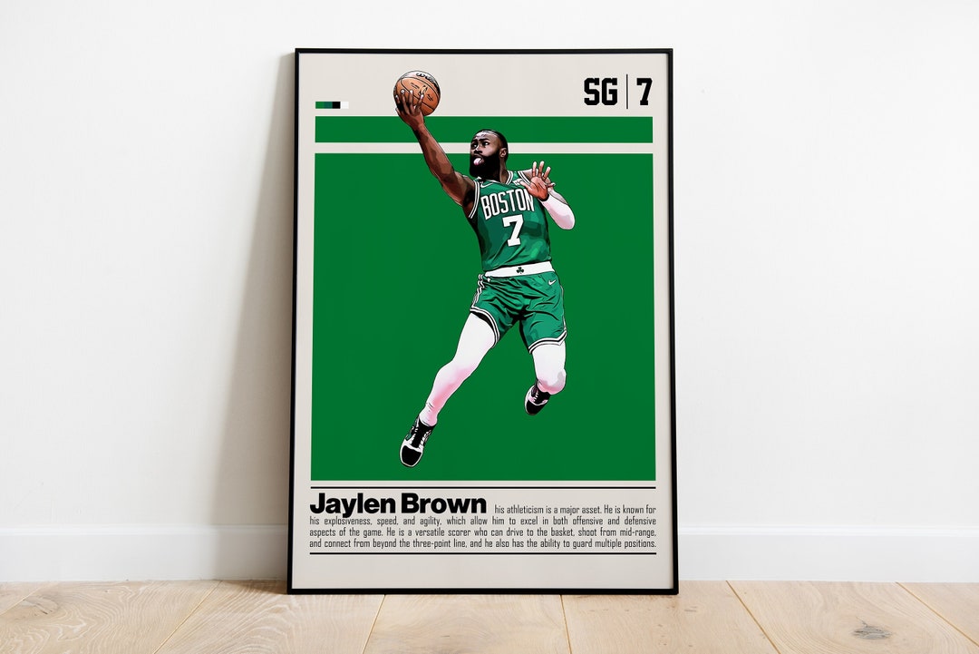 Jaylen Brown Digital Poster for Sports Fan Wall Art for Basketball Fans ...