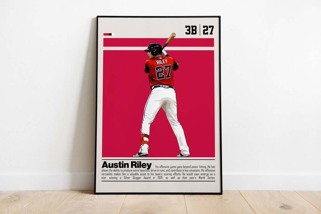 Austin Riley Digital Poster for Sports Fan Wall Art for Baseball Fans ...