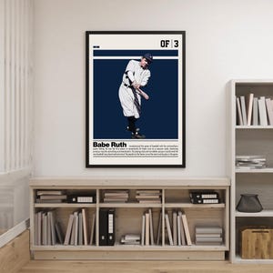 Babe Ruth Poster Digital Download | Printable Wall Art for Baseball ...