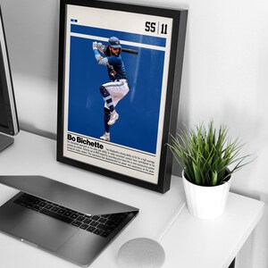 Bo Bichette Digital Poster for Sports Fan Wall Art for Baseball Fans ...