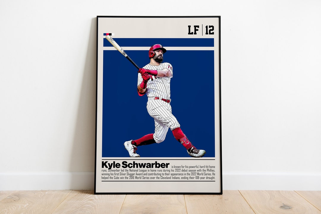 Digital Poster of Kyle Schwarber Poster for Sports Fan Wall - Etsy
