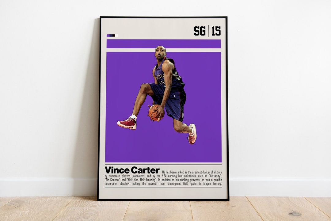 Digital Poster of Vince Carter Poster for Sports Fan Wall Art - Etsy