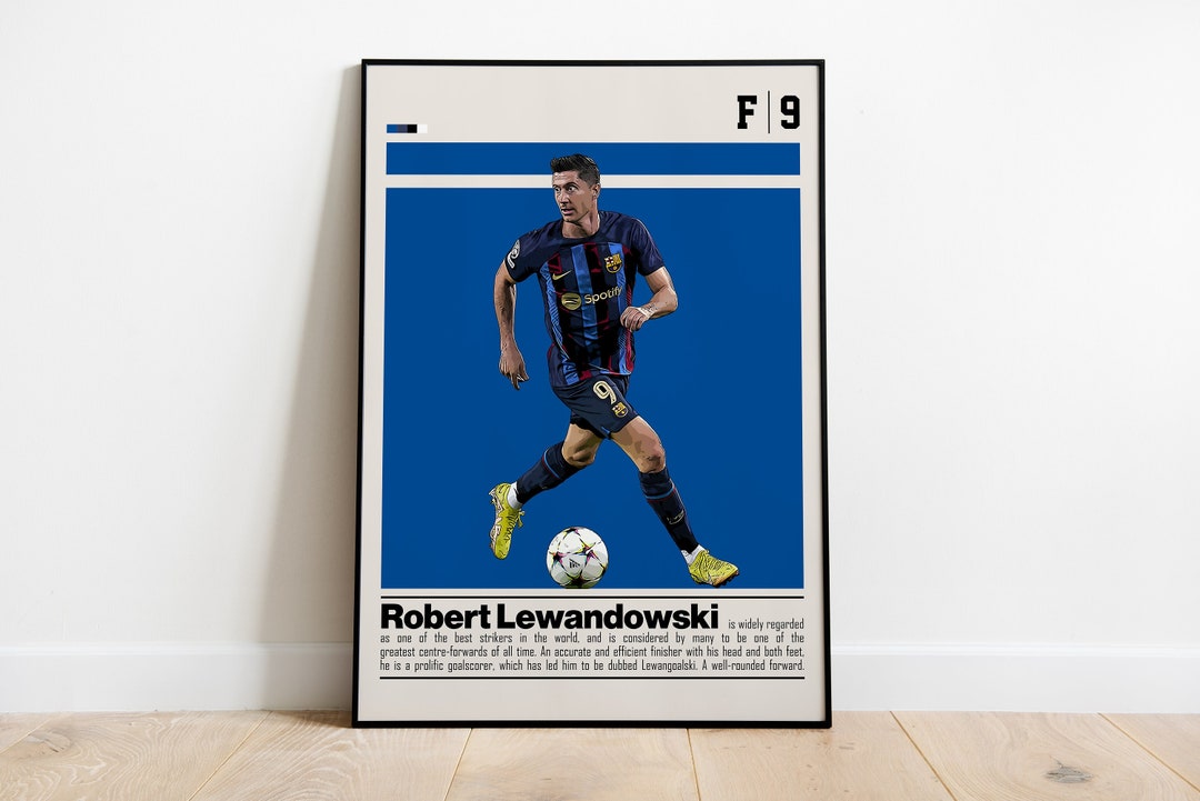 Robert Lewandowski Digital Poster for Sports Fan Wall Art for Soccer ...