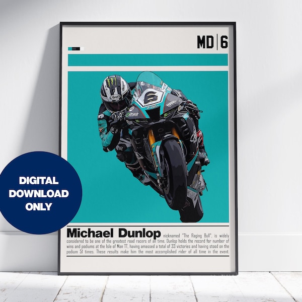 Michael Dunlop Print - Etsy UK