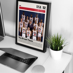 Dream Team Poster Digital Download Printable Wall Art for Basketball ...