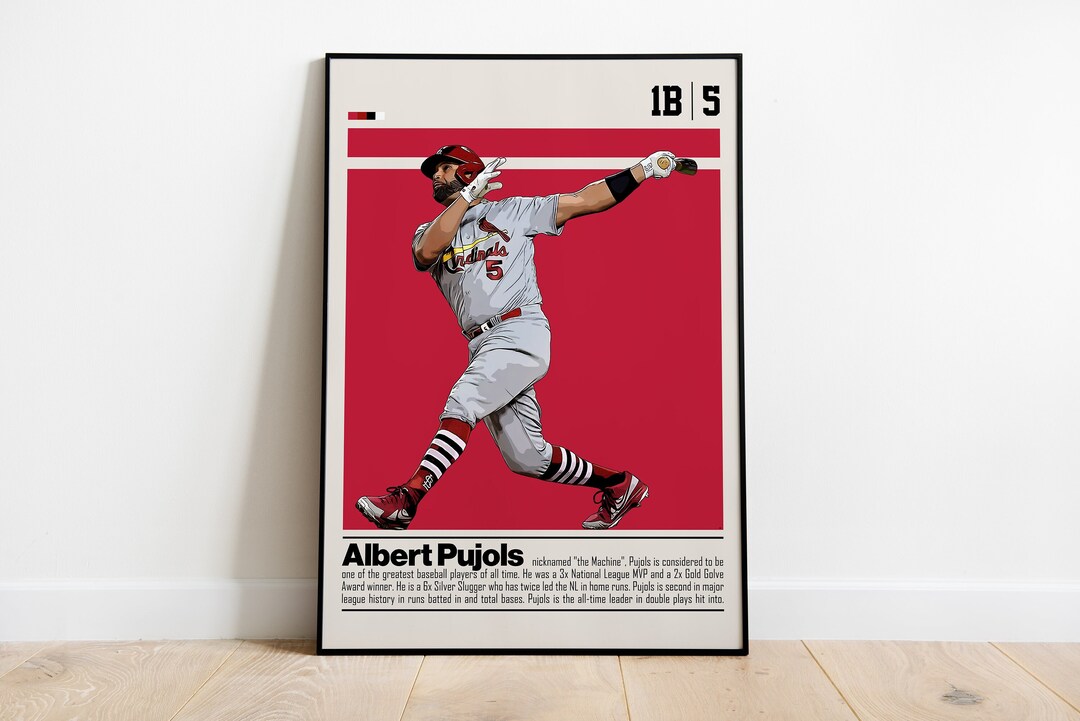 Albert Pujols Digital Poster for Sports Fan Wall Art for Baseball Fans ...