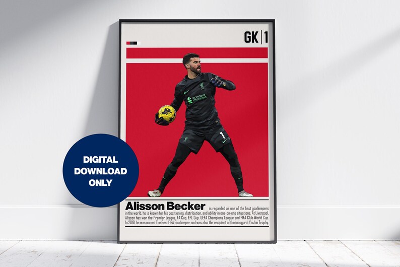 Allison Becker Digital Poster for Sports Fan Wall Art for Soccer Fans ...
