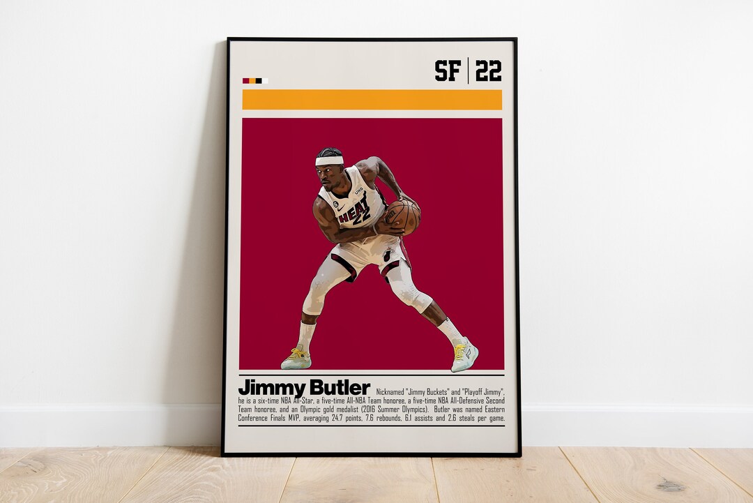 Jimmy Butler Poster Digital Download, Printable Wall Art for NBA Fans ...