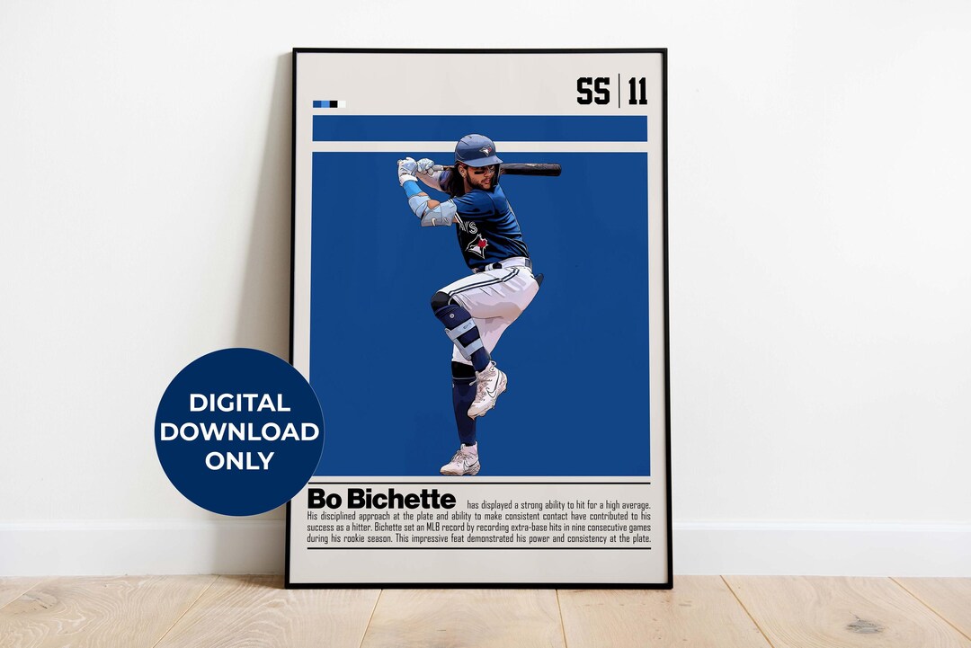 Bo Bichette Digital Poster for Sports Fan Wall Art for Baseball Fans ...
