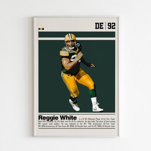 Reggie White Digital Poster for Sports Fan Wall Art for Football Fans ...