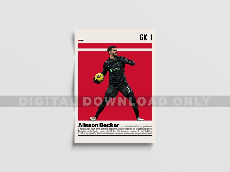 Allison Becker Digital Poster for Sports Fan Wall Art for Soccer Fans ...