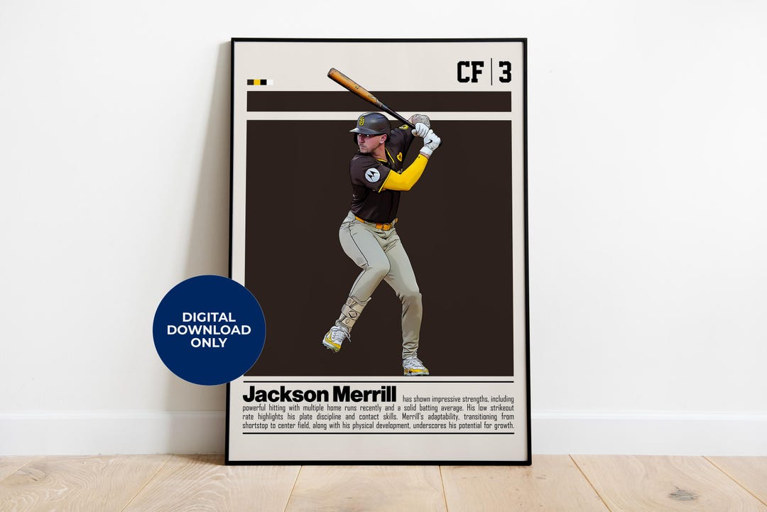 Jackson Merrill Digital Poster for Sports Fan Wall Art for Baseball ...