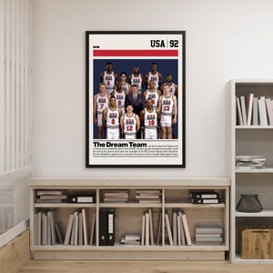 Dream Team Poster Digital Download | Printable Wall Art for Basketball ...