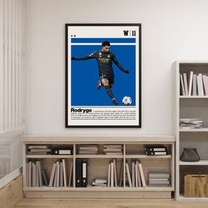 Rodrygo Digital Poster for Sports Fan Wall Art for Soccer Fans Modern ...