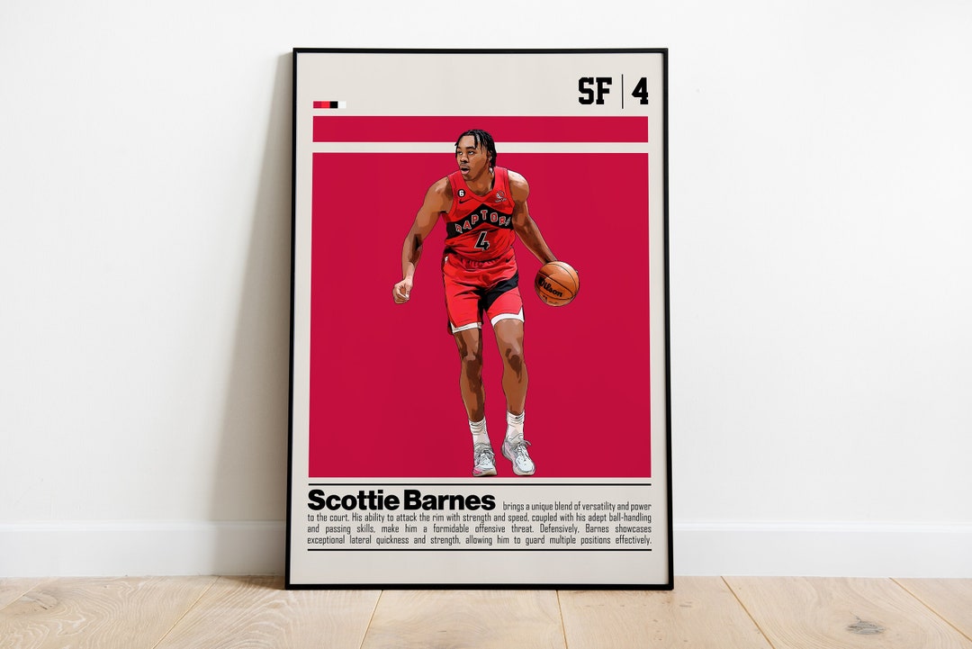 Digital Poster of Scottie Barnes Poster for Sports Fan Wall Art for ...