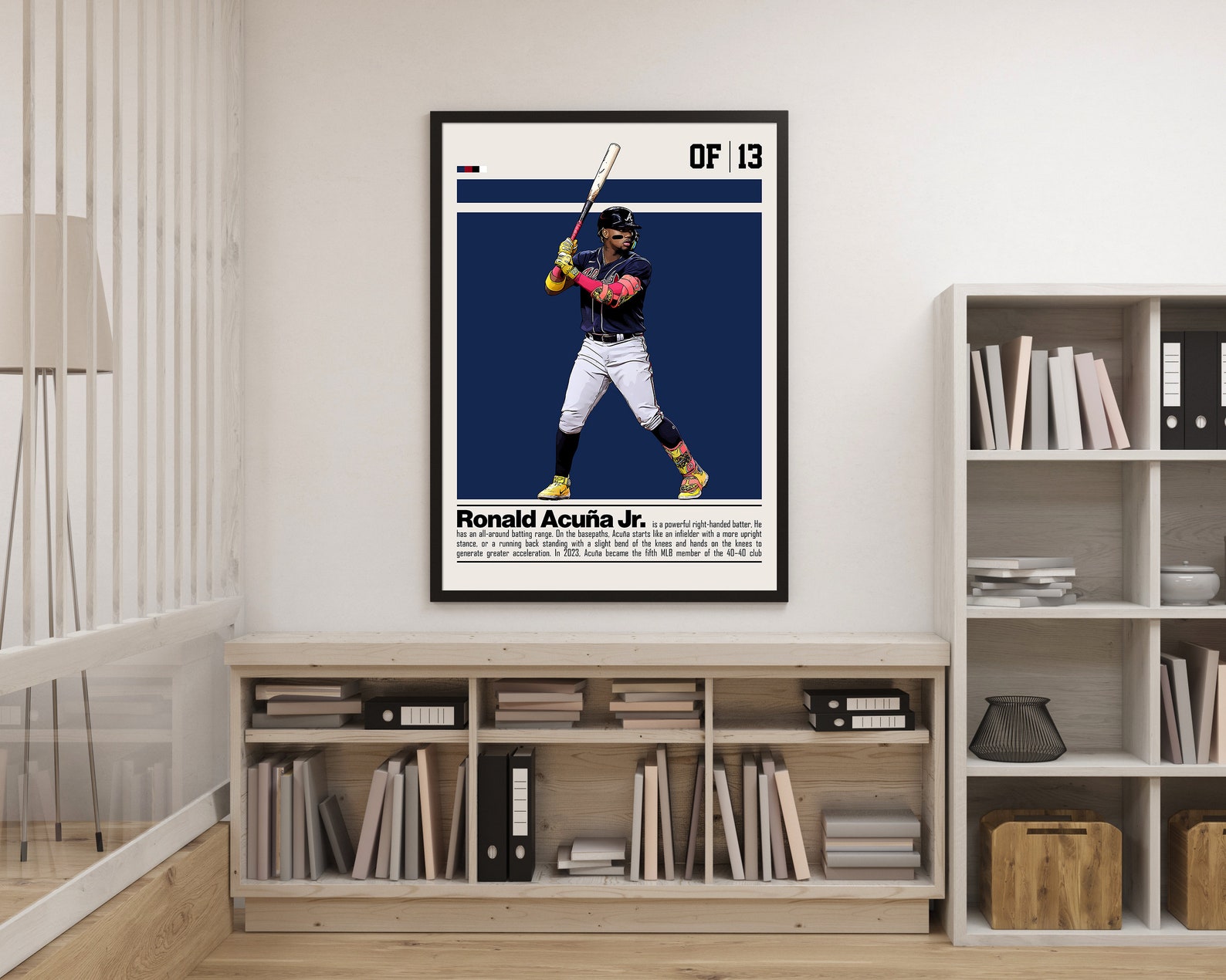 Ronald Acuña Poster Digital Download | Printable Wall Art for Baseball ...