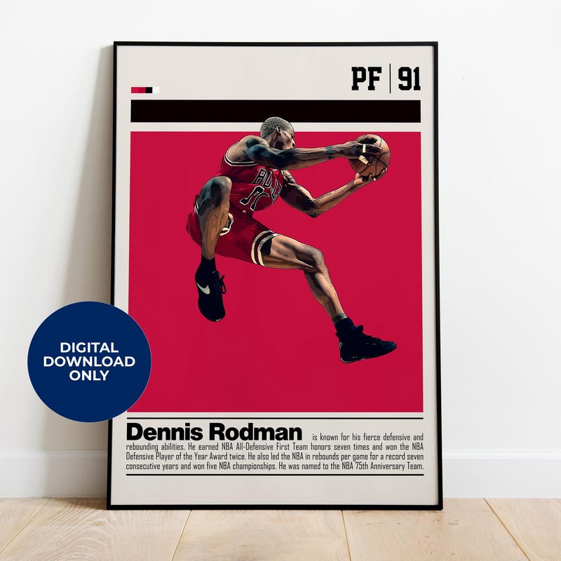 Dennis Rodman Png - Etsy