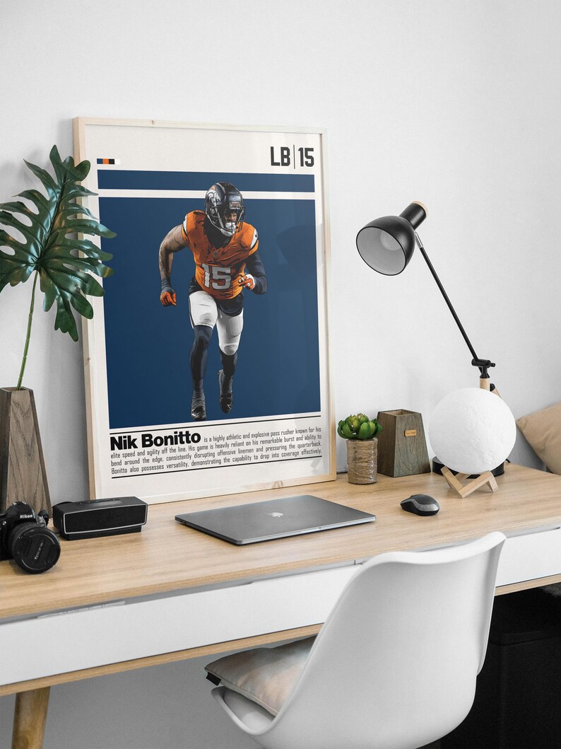 Nik Bonitto Digital Poster for Sports Fan Wall Art for Football Fans ...