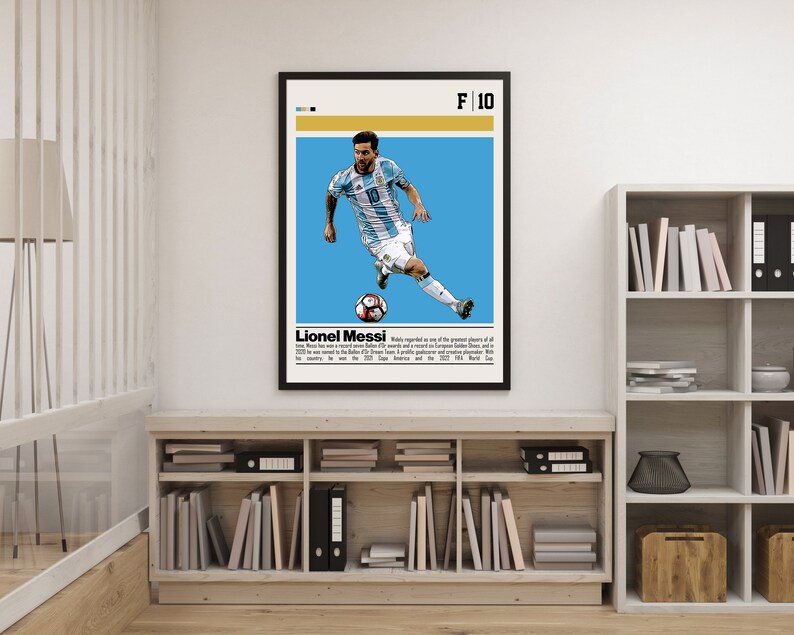 Lionel Messi Poster Digital Download Printable Wall Art for - Etsy
