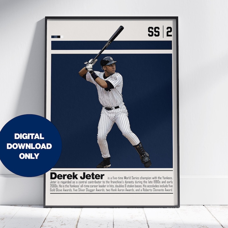 Derek Jeter Poster - Etsy