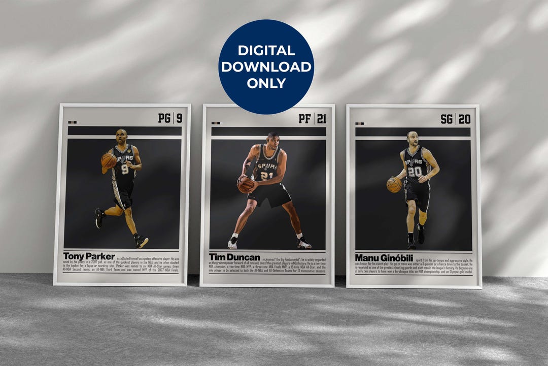 San Antonio Spurs Digital Poster for Sports Fan Wall Art for Spurs Fans ...