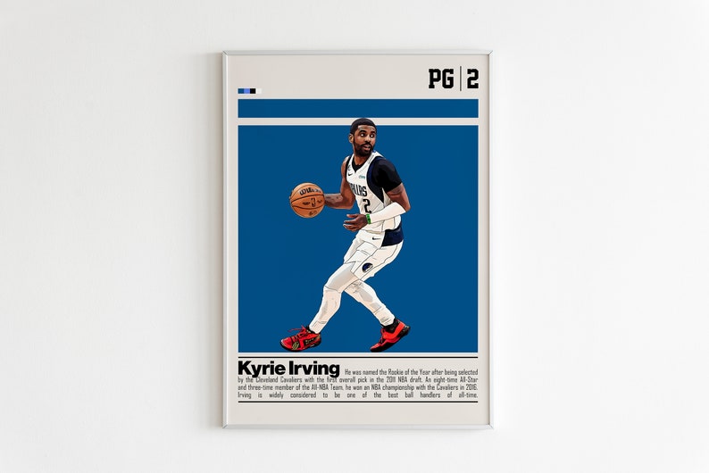 Kyrie Irving Digital Poster for Sports Fan Wall Art for Basketball Fans ...