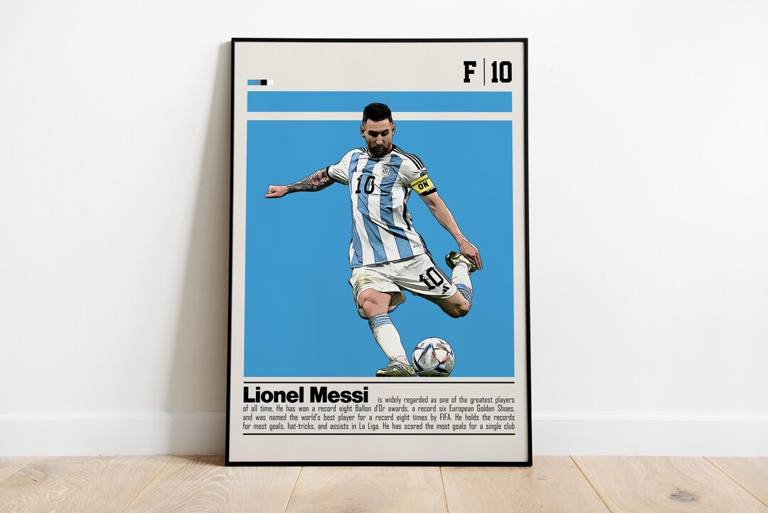 Lionel Messi Poster Digital Download Printable Wall Art for Soccer Fans ...