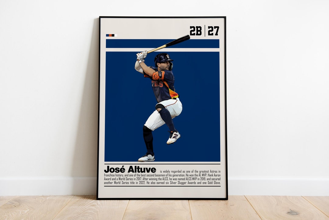 Jose Altuve Poster Digital Download Printable Wall Art for Baseball ...