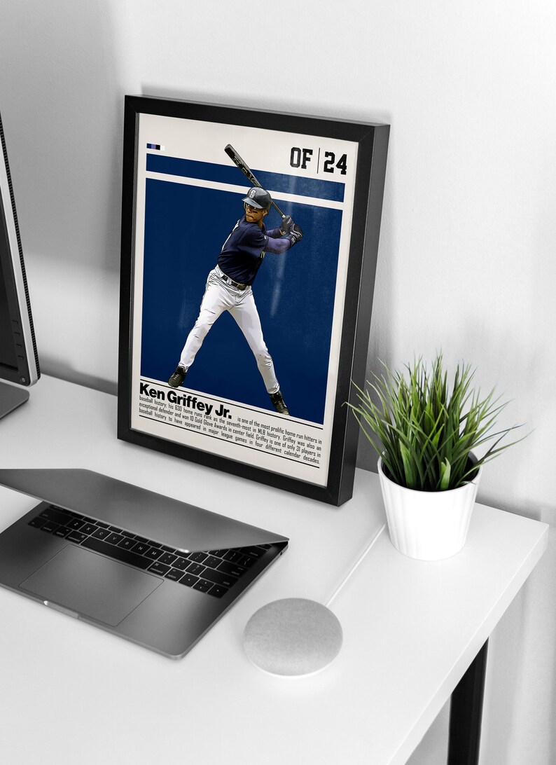 Ken Griffey Jr. Digital Poster for Sports Fan Wall Art for Baseball ...