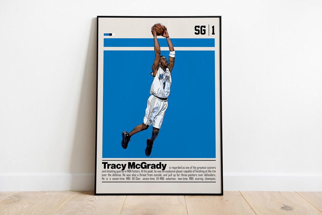 Tracy Mcgrady Digital Poster for Sports Fan Wall Art for Basketball ...