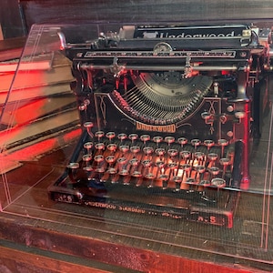 Vintage-era Inspired Transparent Typewriter Cover Dust Protection Cover ...