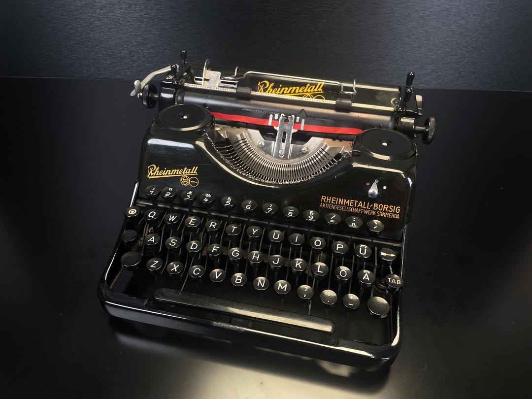 Vintage Rheinmetall Portable Typewriter 1962, (serial No. 269562 ...