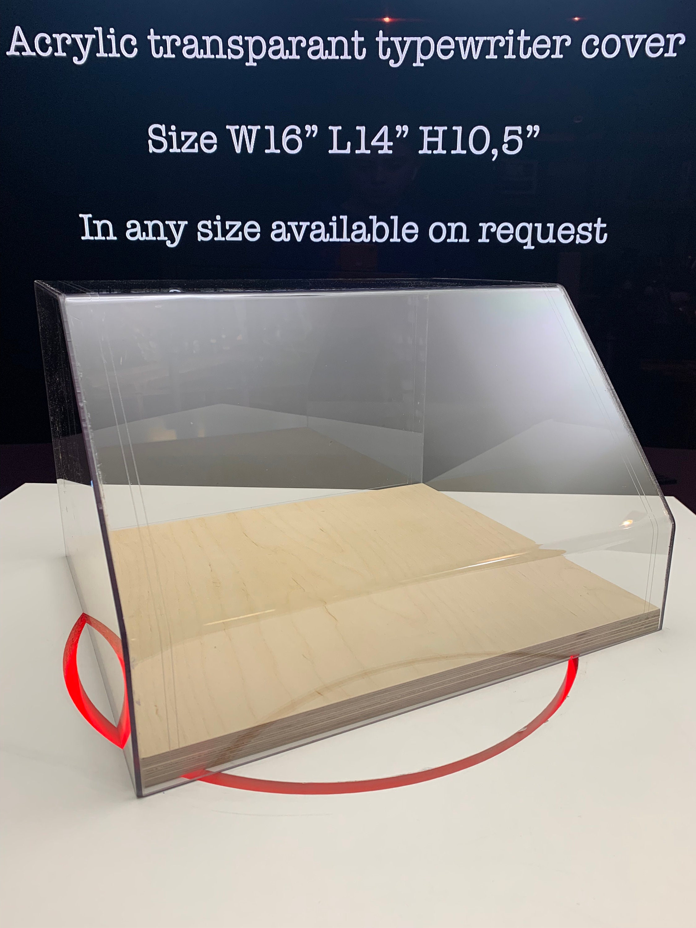 Vintage-era Inspired Transparent Typewriter Cover Dust Protection With ...