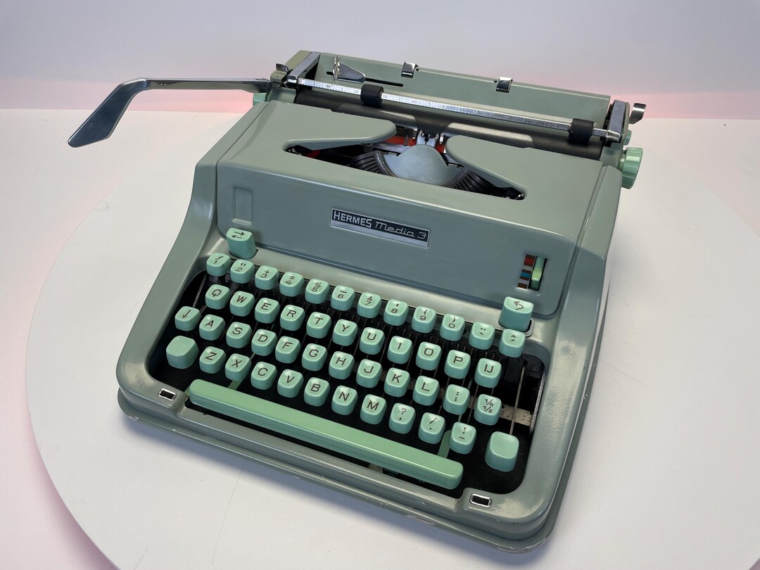 Vintage Hermes Media 3 Typewriter (1967) - Cubic Font - Iconic Retro ...