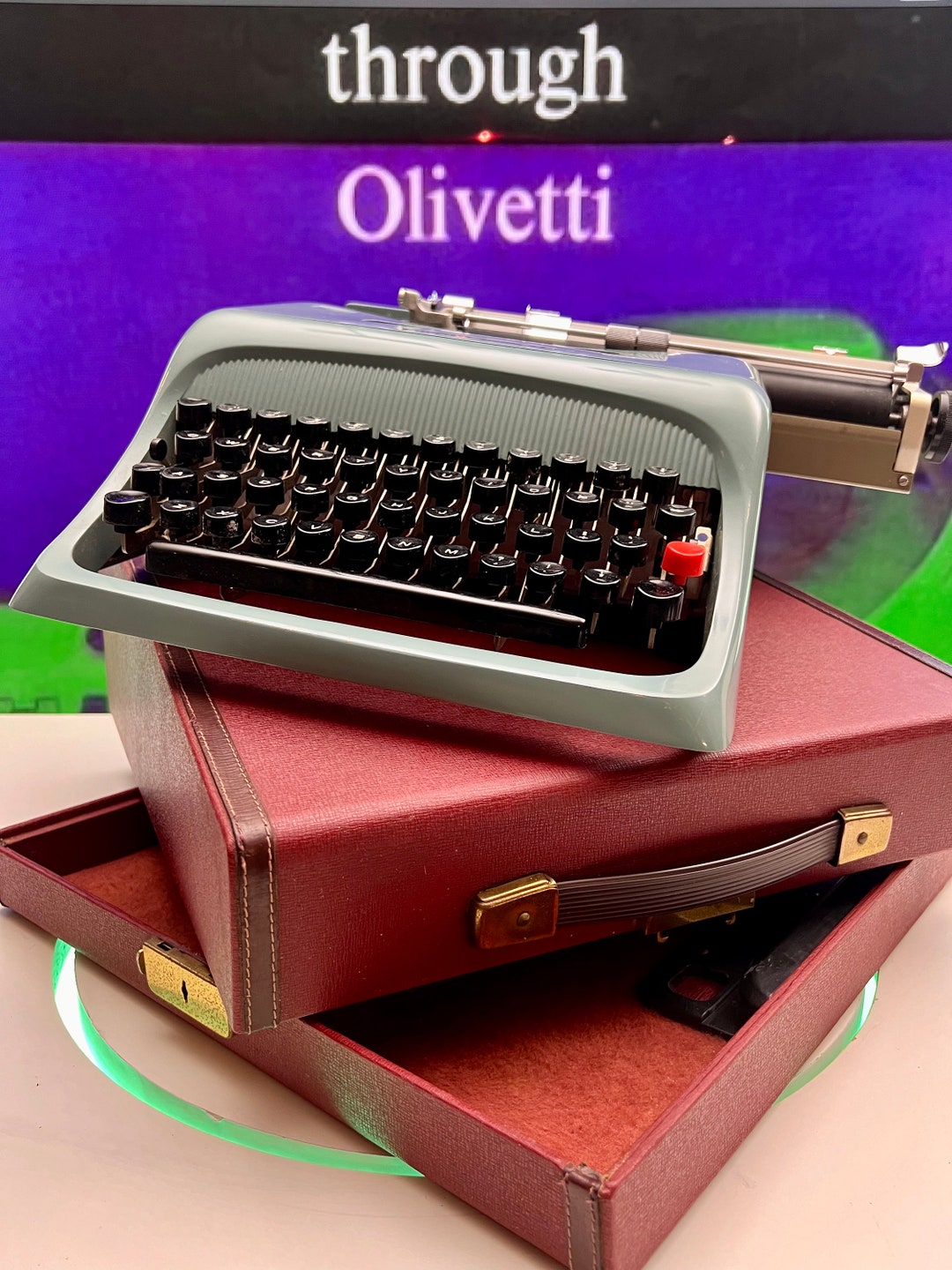 1966 Vintage Olivetti Studio 44 Portable Typewriter, 60's Italian ...