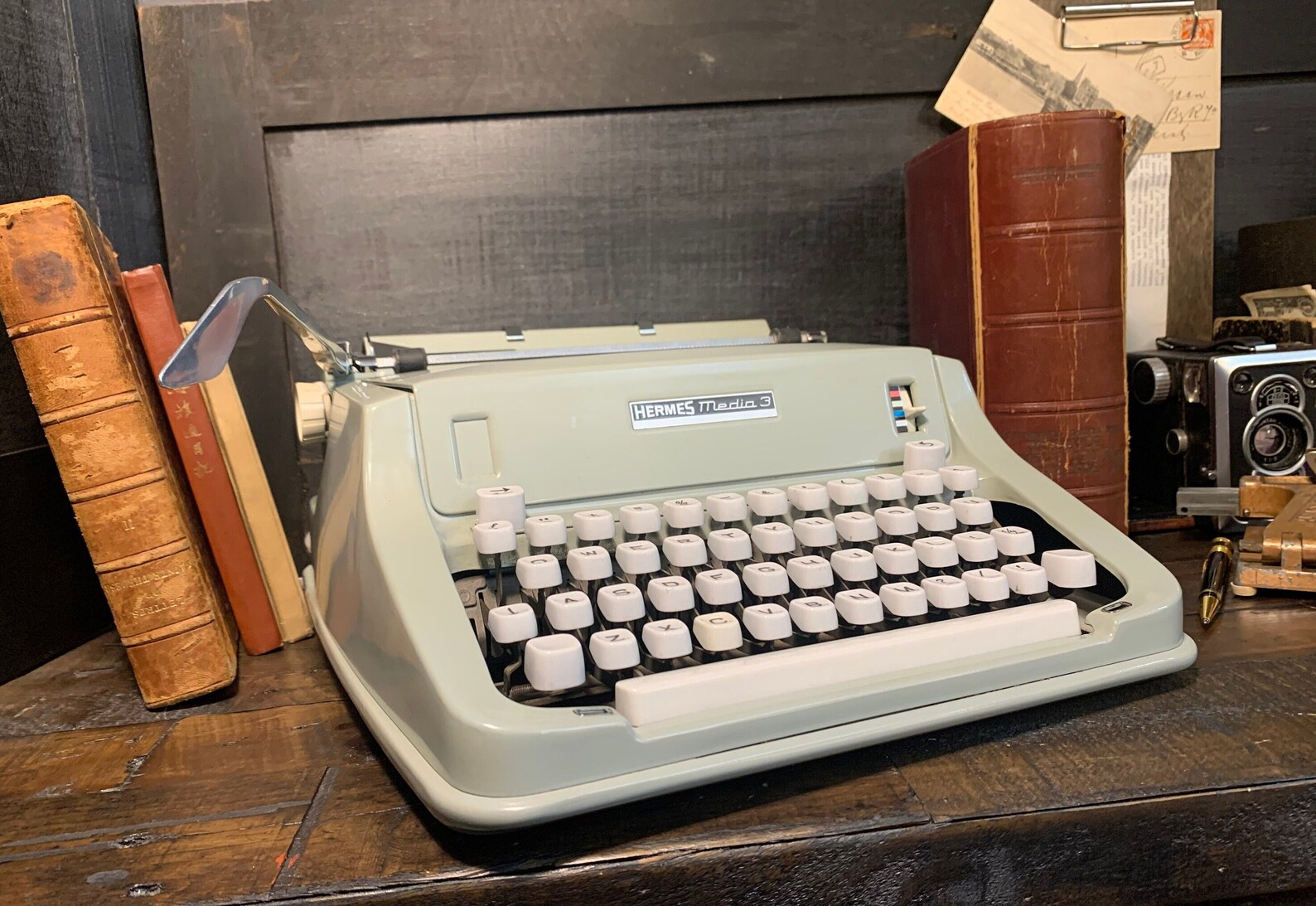 Pristine 1970 Hermes Media 3 Typewriter Swiss Precision, Mint Condition ...