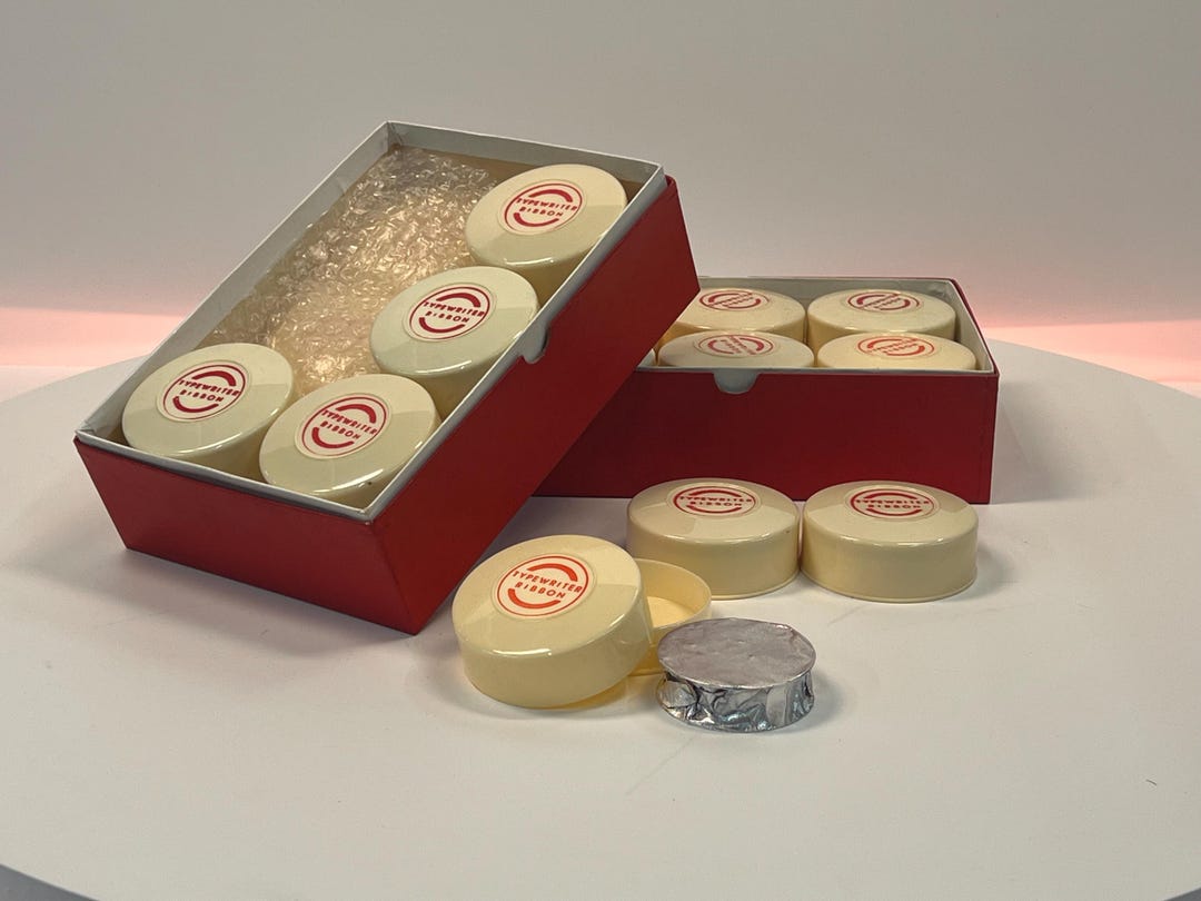 Vintage Antique Typewriter Accessories, NOS Typewriter Ribbon, Retro ...