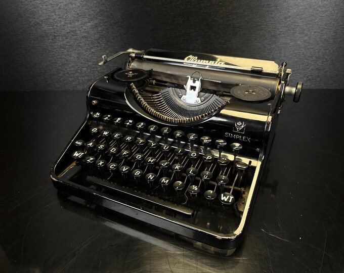 Olympia Simplex Vintage Typewriter, QWERTY, (no. 325992), 1941 ...